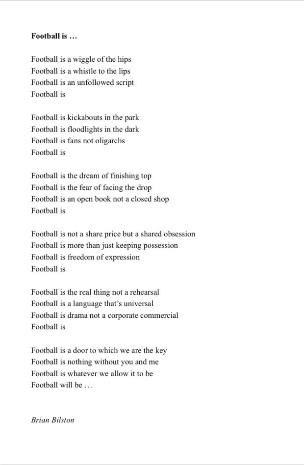 ‘50 Ways to Score a Goal and other Football Poems,’ by Brian Bilston ...