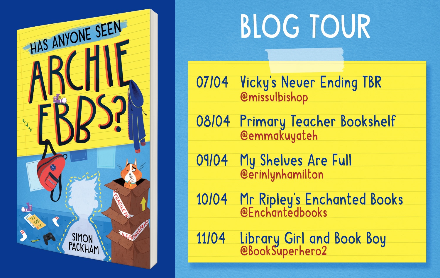Blog tour: ‘Has anyone seen Archie Ebbs??’ by Simon Packham. – Library ...