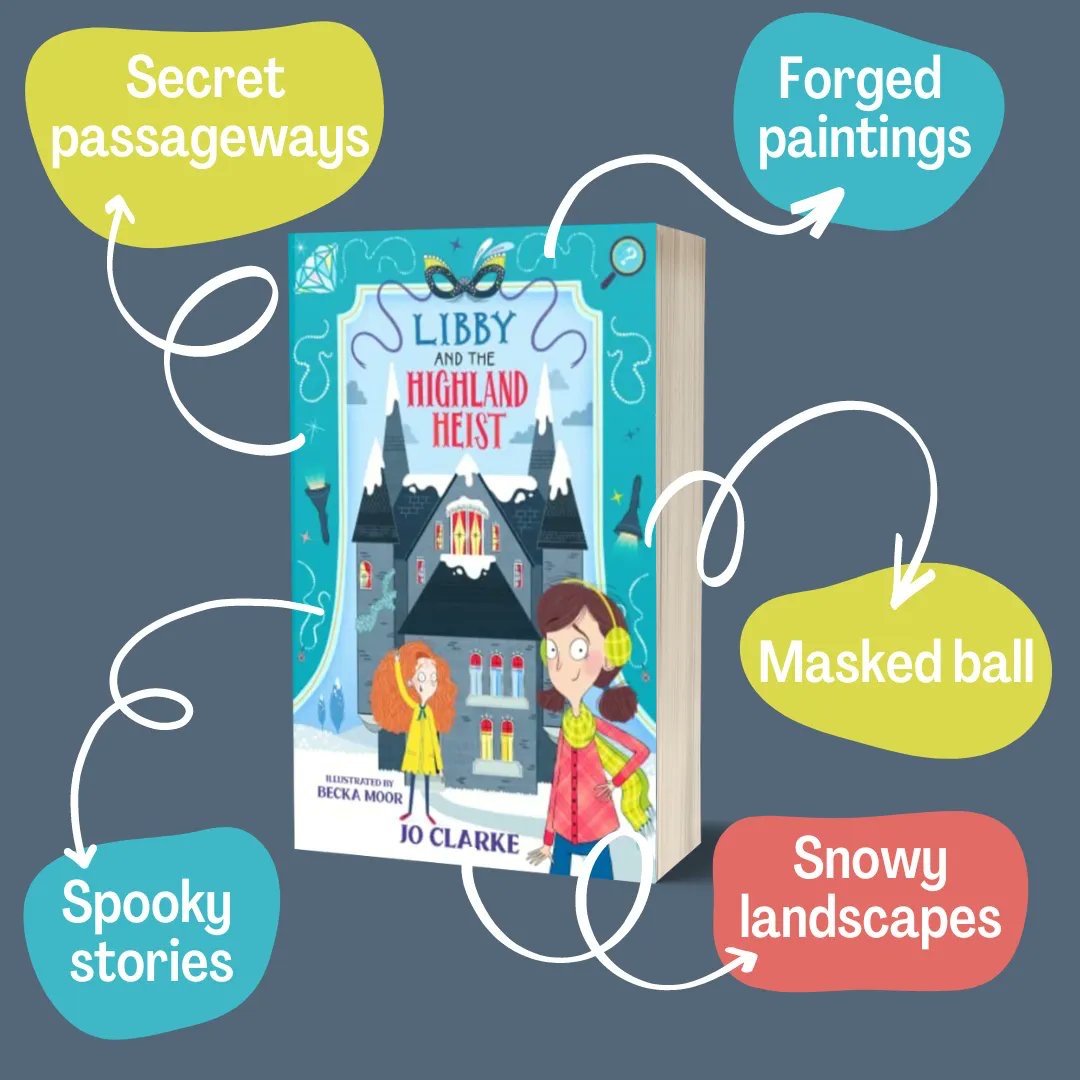 ‘Libby and the Highland Heist,’ by Jo Clarke, illustrated by Becka Moor. – Library Girl and Book Boy